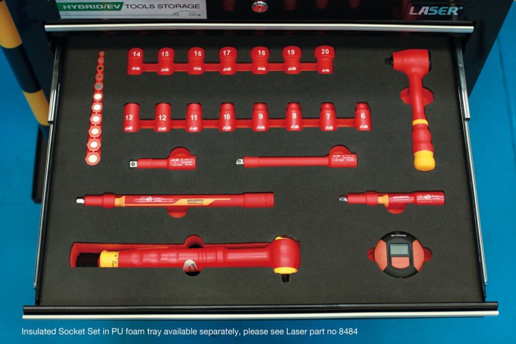EV Cabinet with Foam Inlays, Tools & Safety Products | Autotech Training
